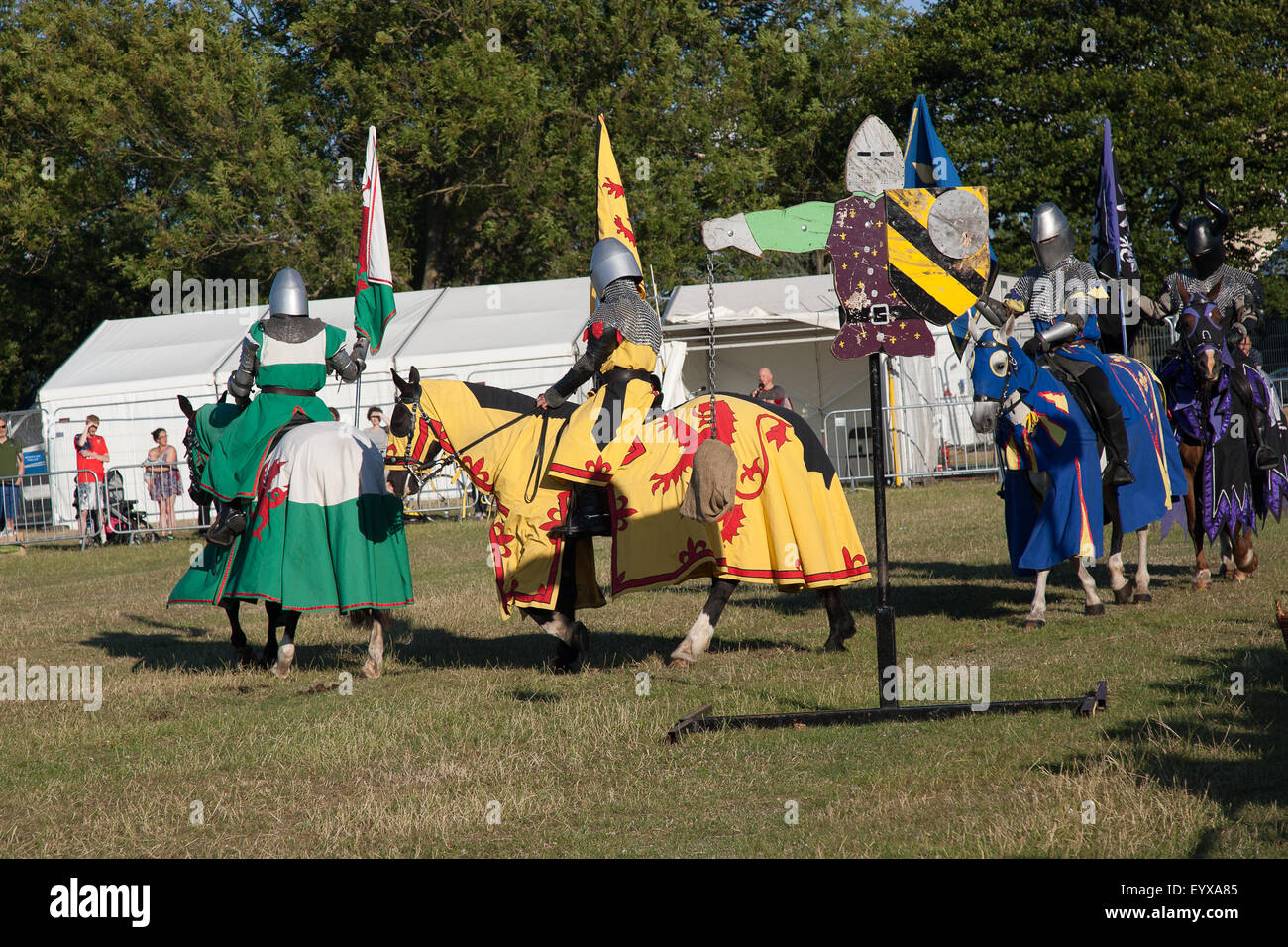 Medieval knights jousting competition Lambeth Country show Brockwell ...