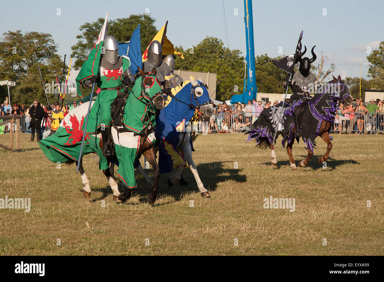 Medieval knights jousting competition Lambeth Country show Brockwell ...