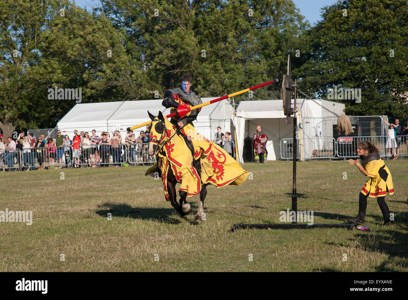 Medieval knights jousting competition Lambeth Country show Brockwell ...