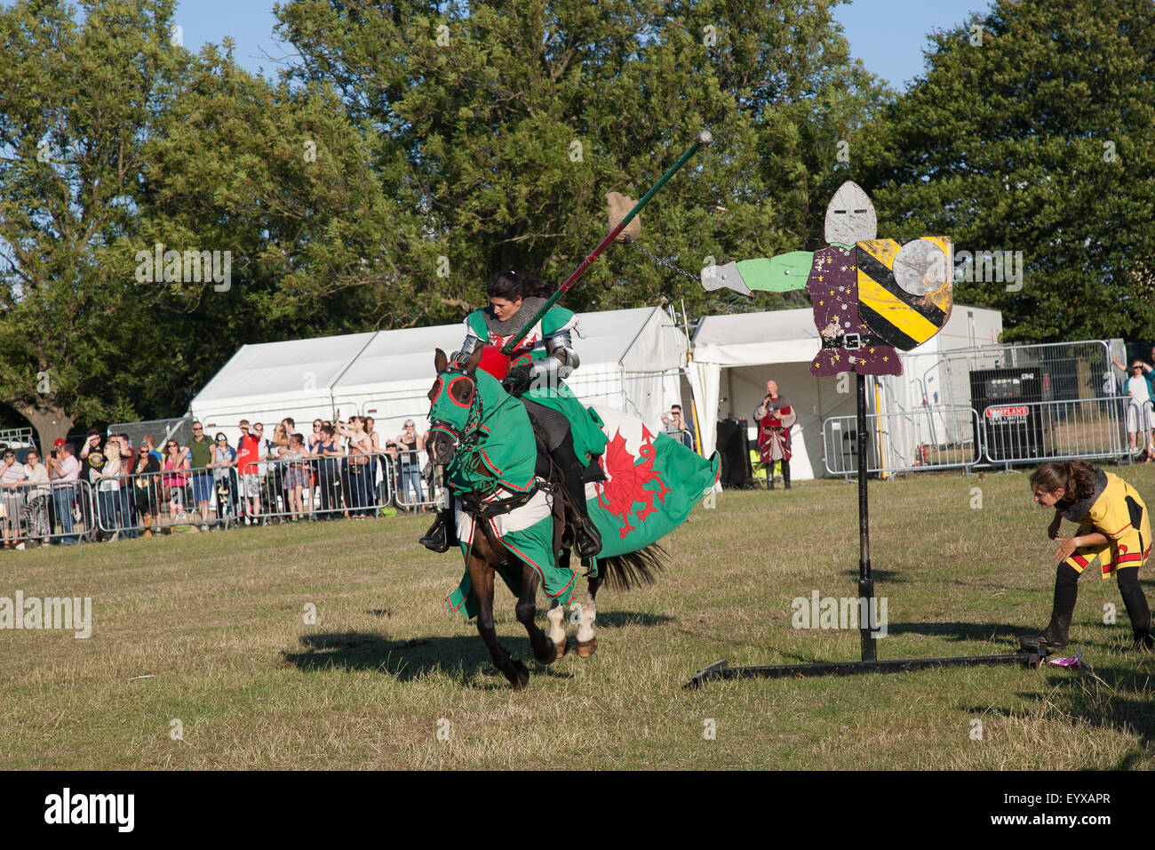 Medieval knights jousting competition Lambeth Country show Brockwell ...