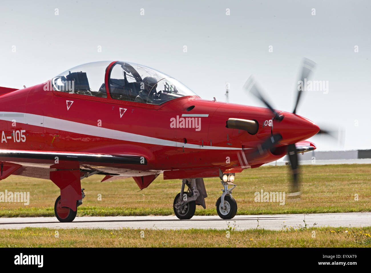 PC-21 Swiss air force A-105 Raf Valley Anglesey North Wales Uk Stock ...