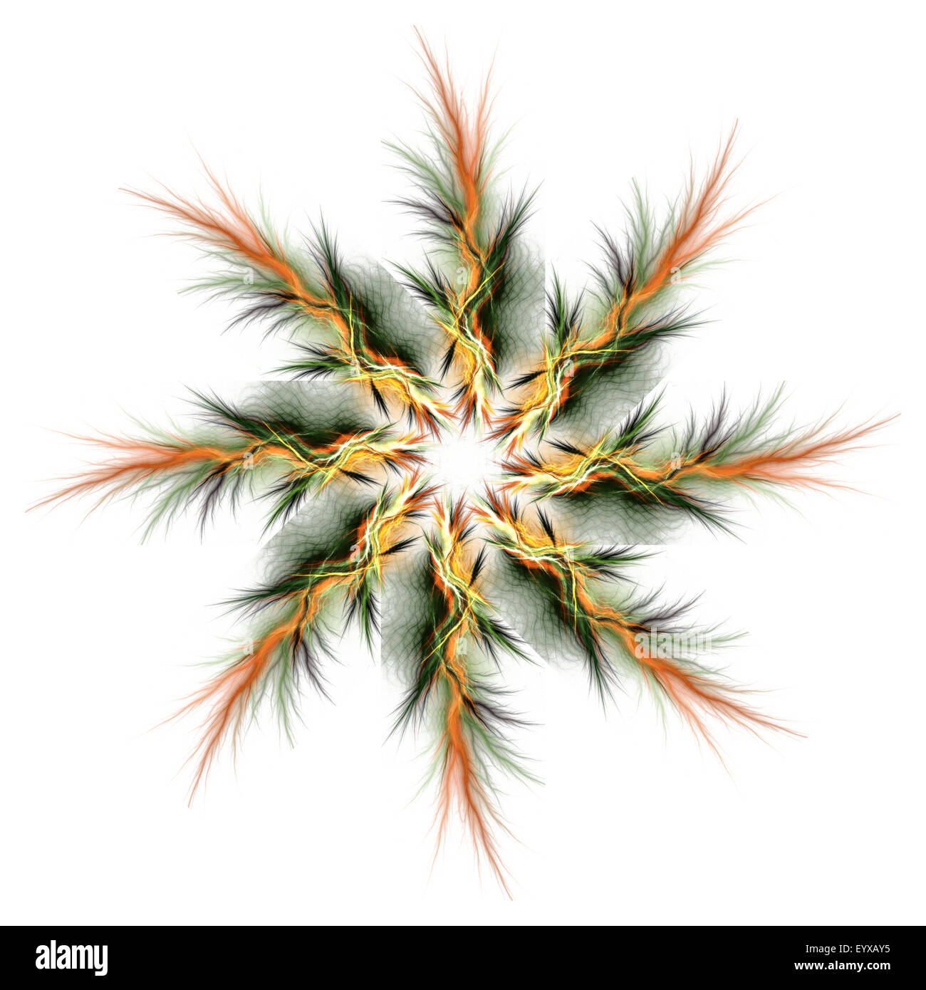 fractal lightning computer generated abstract pattern Stock Photo - Alamy