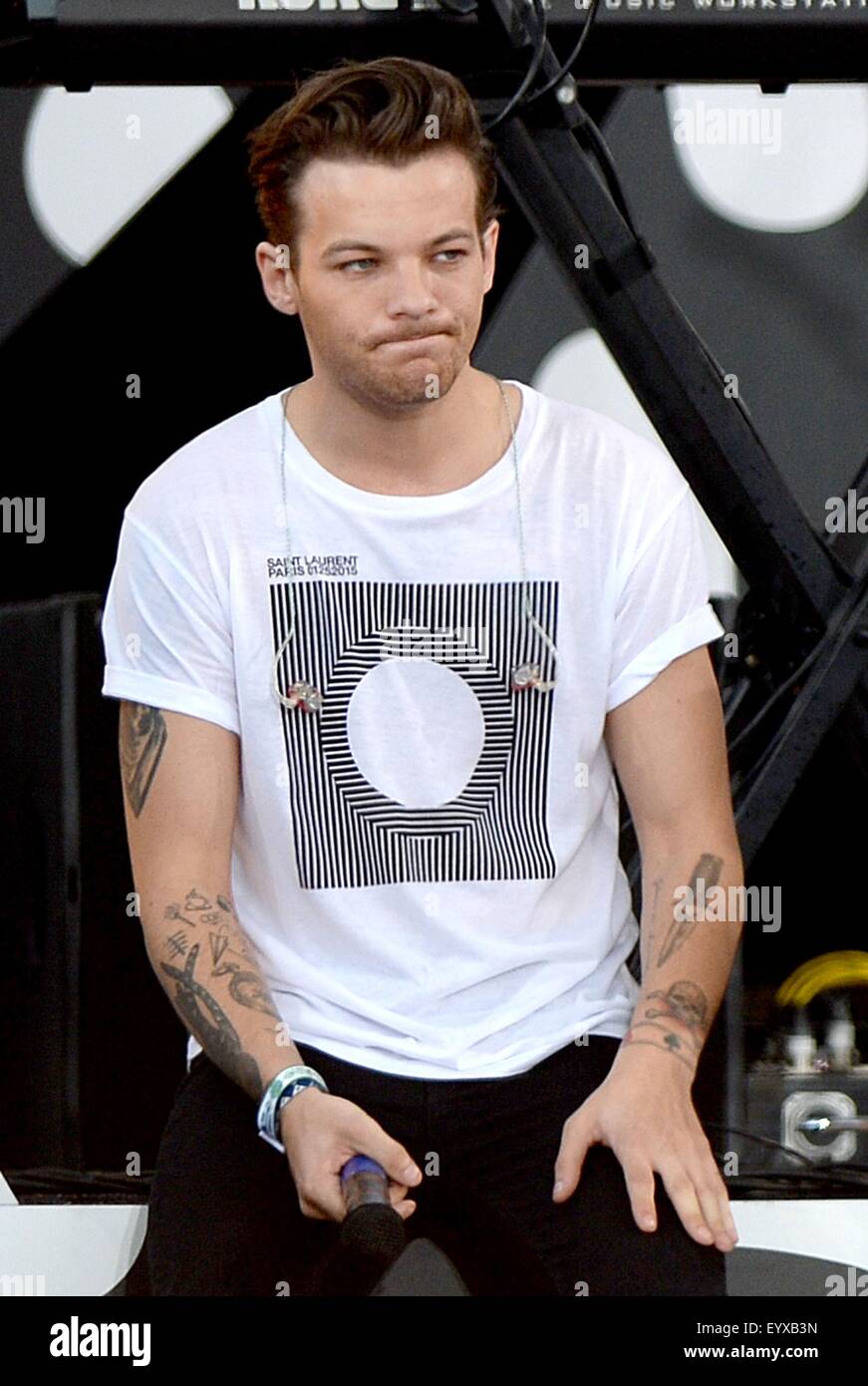 New York, NY, USA. 4th Aug, 2015. Louis Tomlinson, One Direction on ...