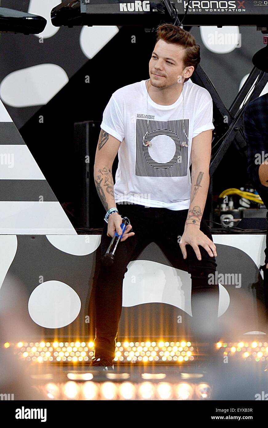 New York, NY, USA. 4th Aug, 2015. Louis Tomlinson, One Direction on ...