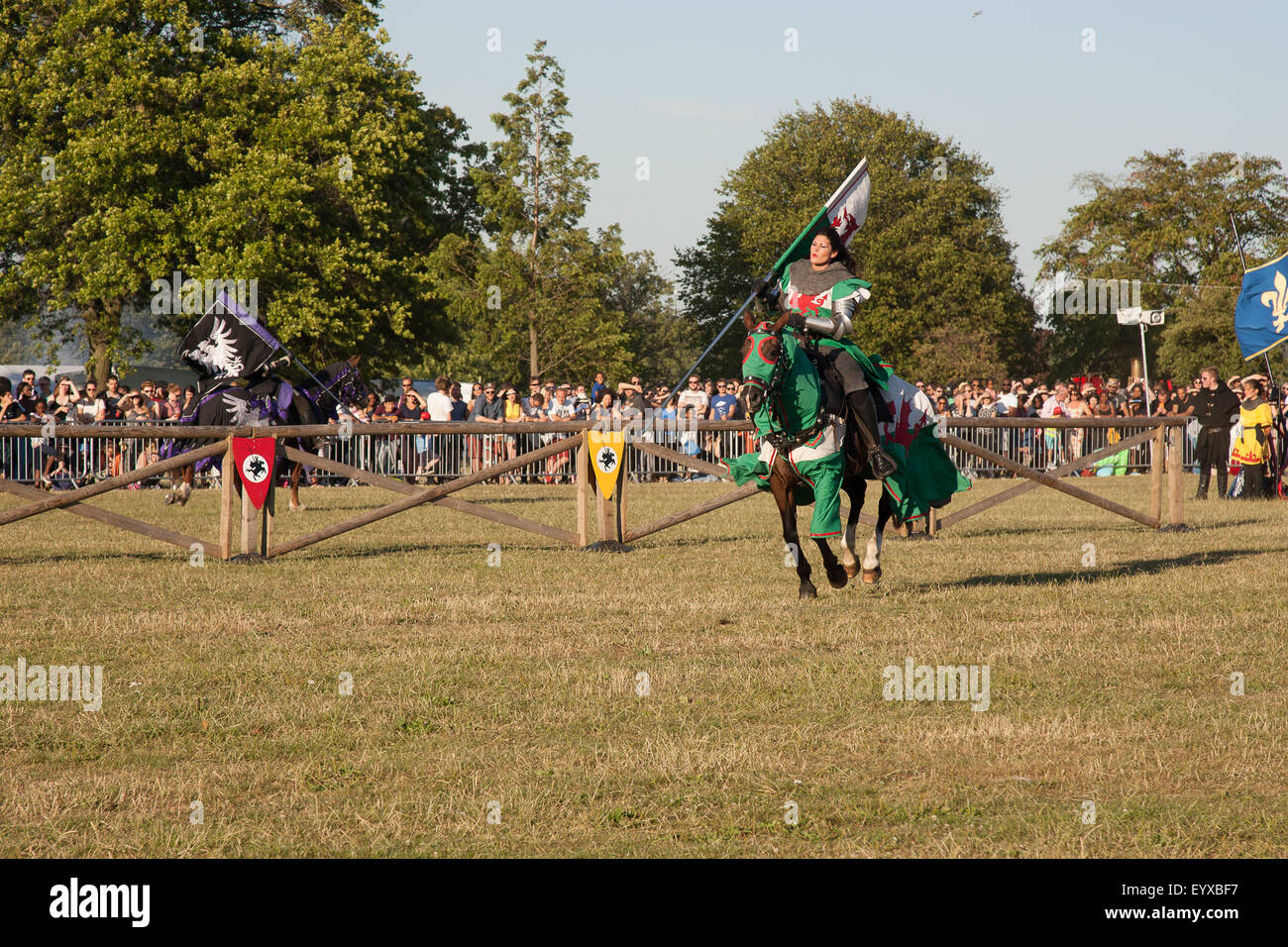 Medieval knights jousting competition Lambeth Country show Brockwell ...