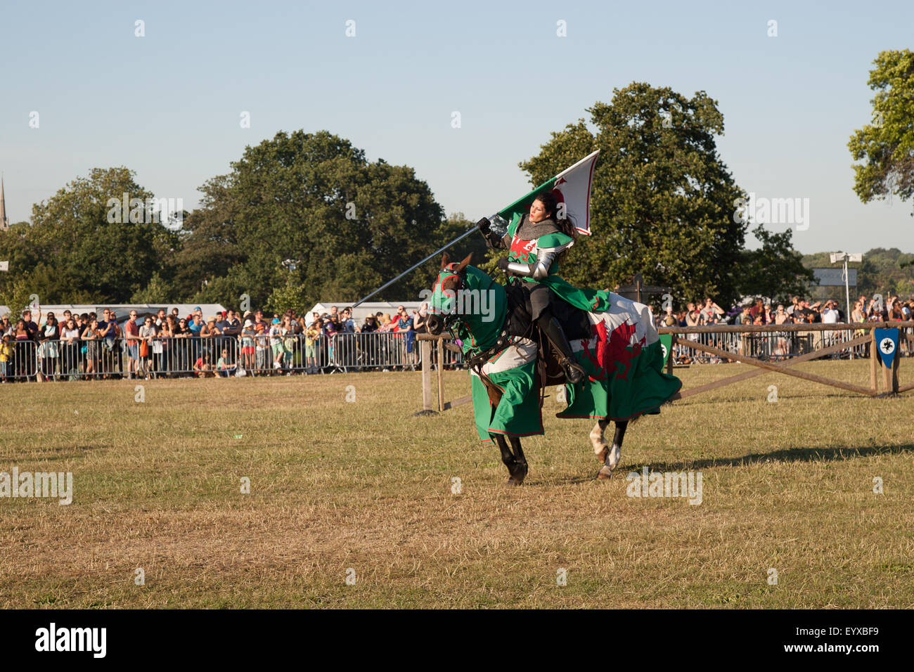 Medieval knights jousting competition Lambeth Country show Brockwell ...