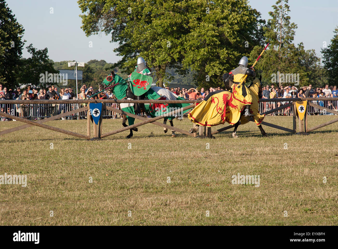 Medieval knights jousting competition Lambeth Country show Brockwell ...