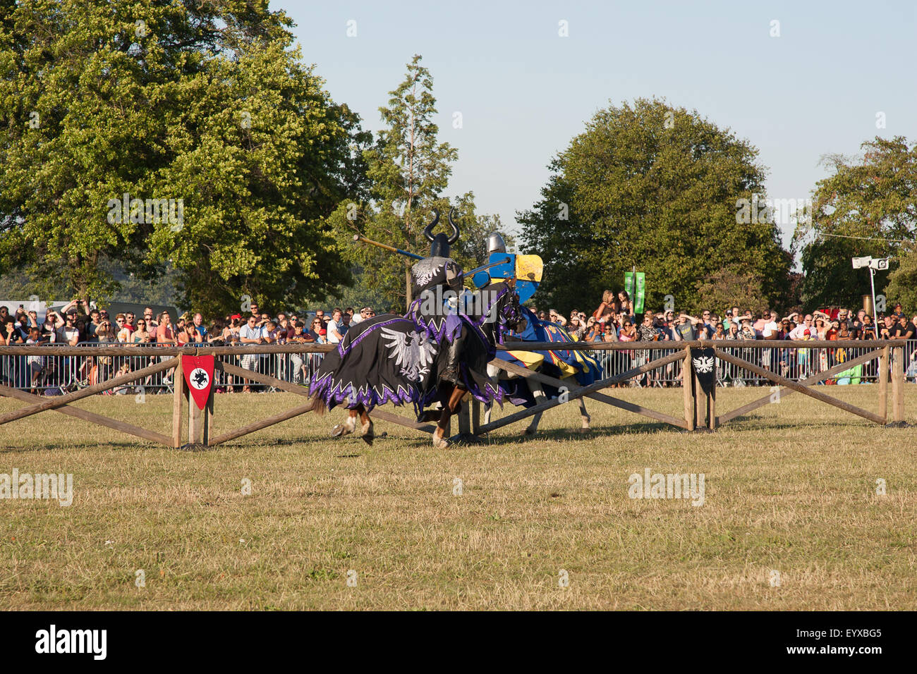 Medieval knights jousting competition Lambeth Country show Brockwell ...