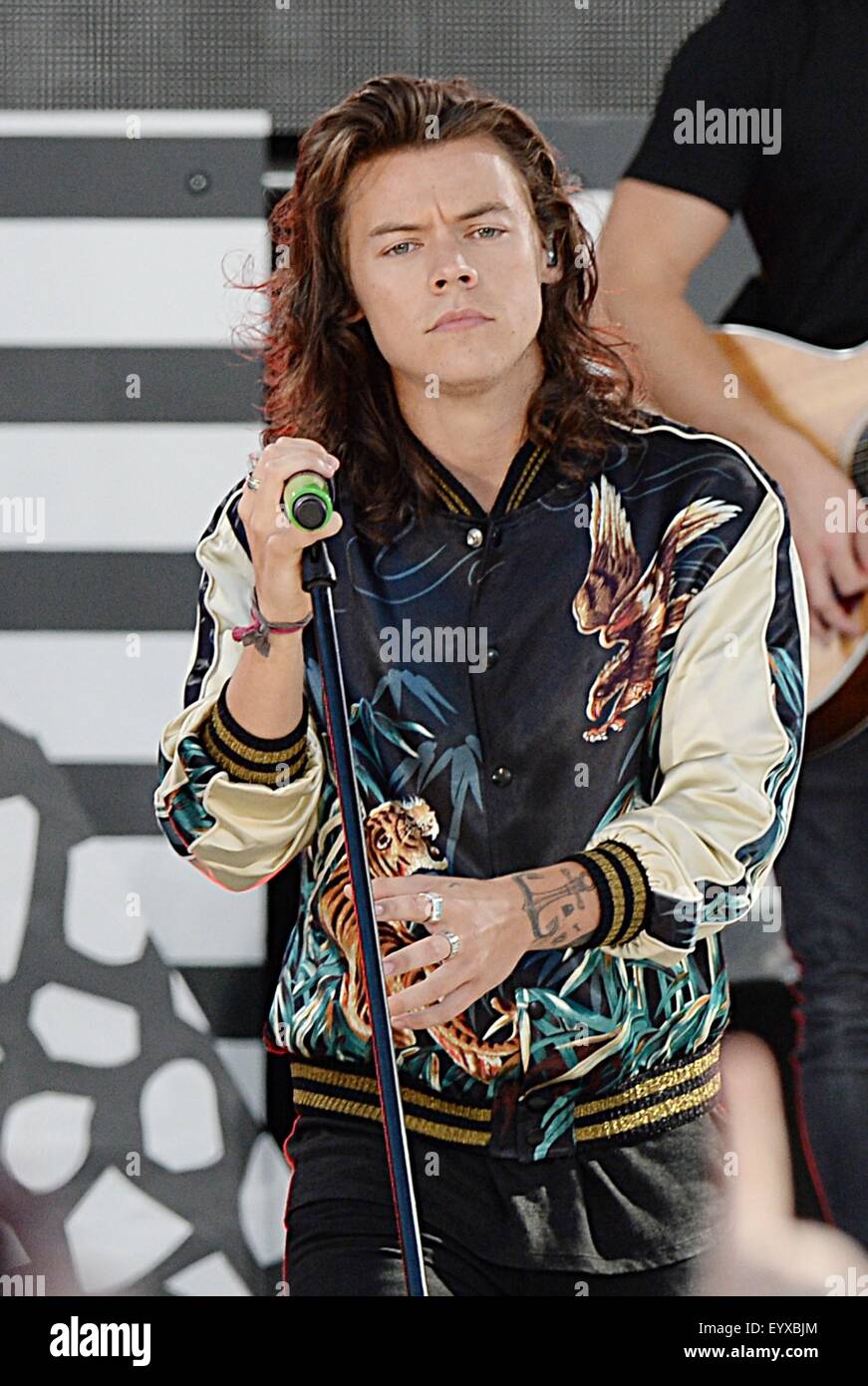 New York, NY, USA. 4th Aug, 2015. Harry Styles, One Direction on stage ...