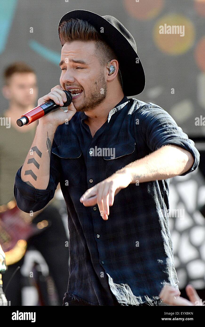 New York, NY, USA. 4th Aug, 2015. Liam Payne, One Direction on stage ...