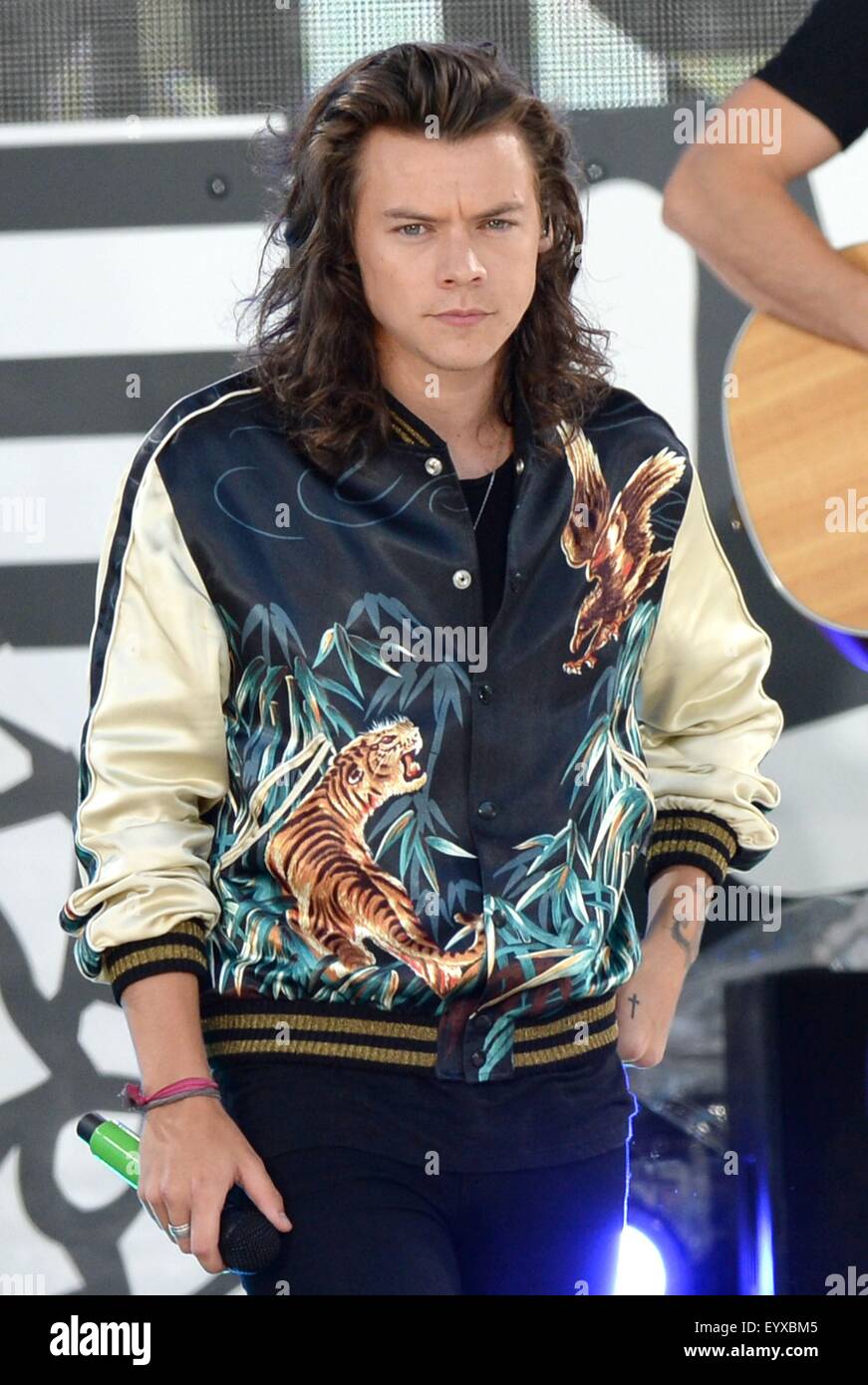 New York, NY, USA. 4th Aug, 2015. Harry Styles, One Direction on stage ...