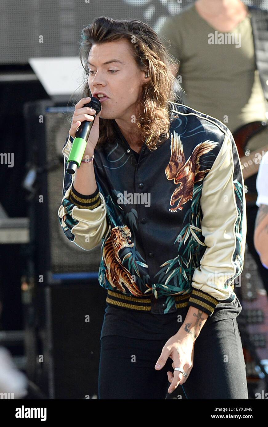 New York, NY, USA. 4th Aug, 2015. Harry Styles, One Direction on stage ...