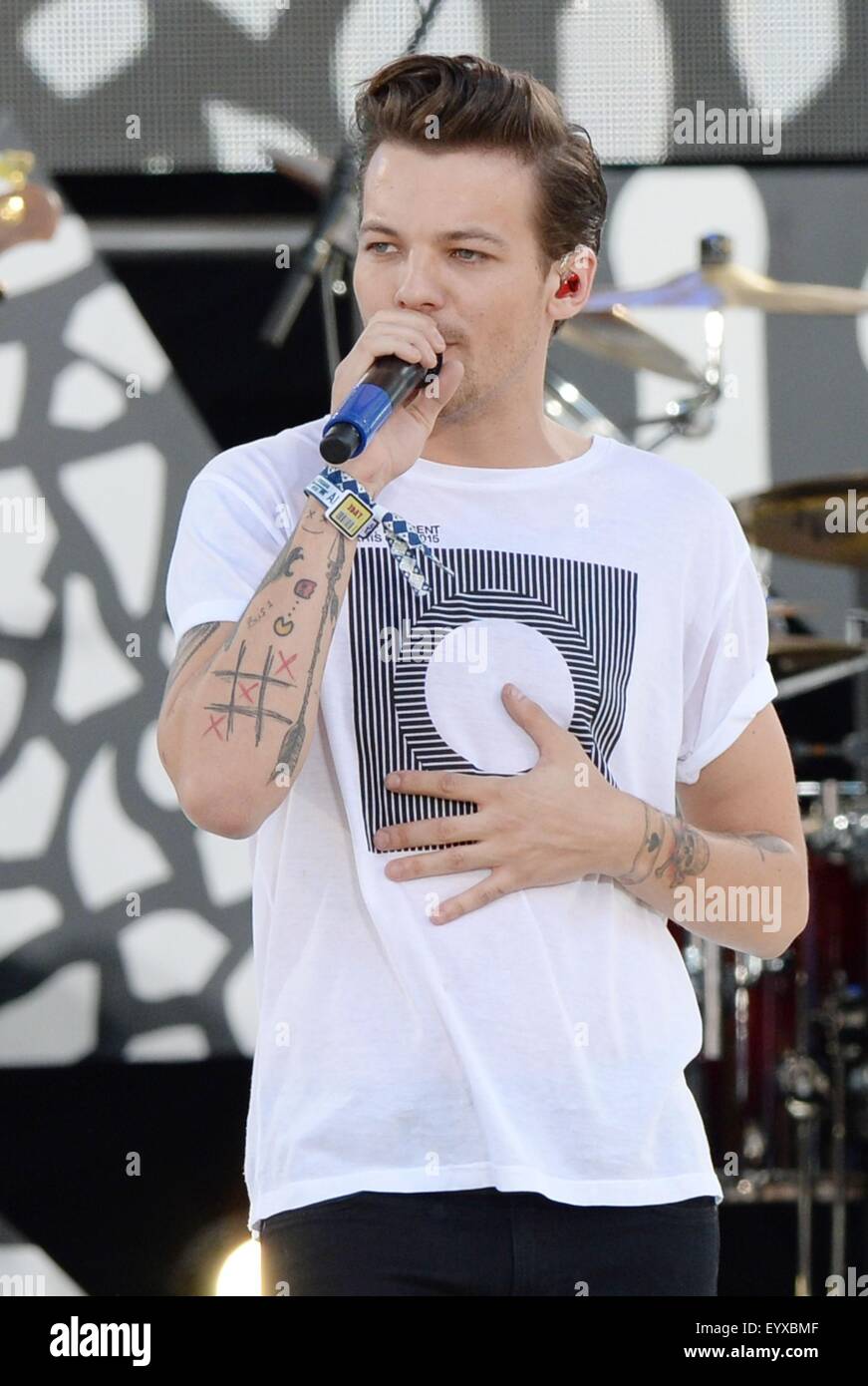 New York, NY, USA. 4th Aug, 2015. Louis Tomlinson, One Direction on ...