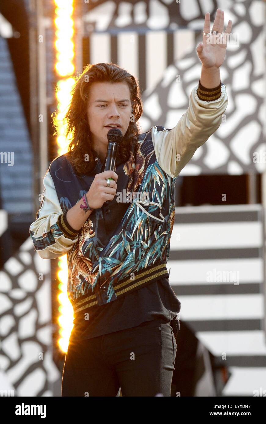 New York, NY, USA. 4th Aug, 2015. Harry Styles, One Direction on stage ...