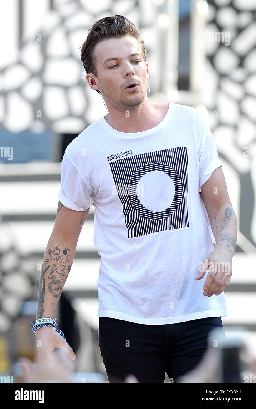 New York, NY, USA. 4th Aug, 2015. Louis Tomlinson, One Direction on ...