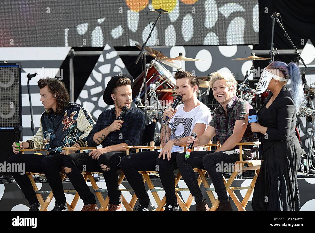 New York, NY, USA. 4th Aug, 2015. Harry Styles, Liam Payne, Louis ...