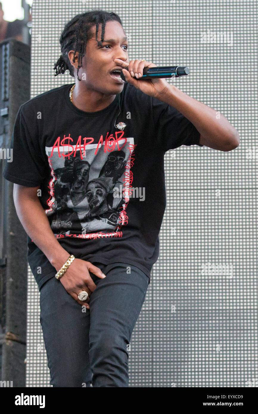 Chicago, Illinois, USA. 2nd Aug, 2015. Rapper ASAP ROCKY performs live ...