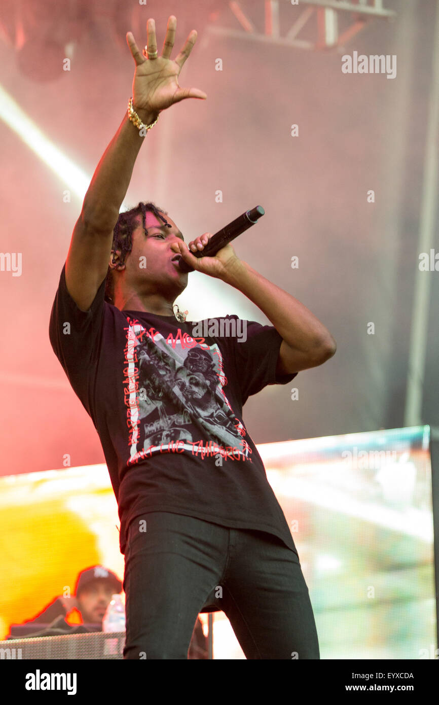 Chicago, Illinois, USA. 2nd Aug, 2015. Rapper ASAP ROCKY performs live ...