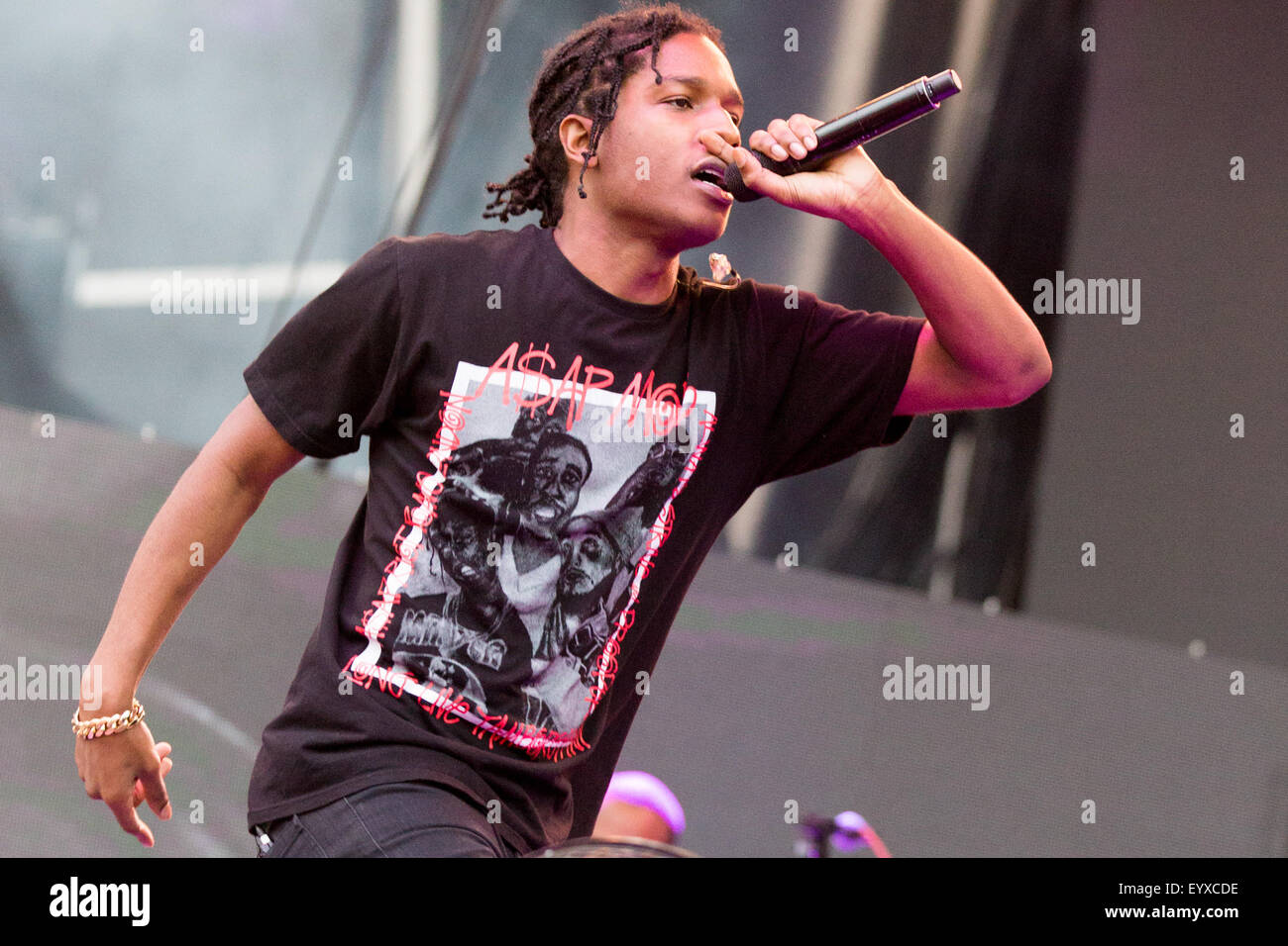 Chicago, Illinois, USA. 2nd Aug, 2015. Rapper ASAP ROCKY performs live ...
