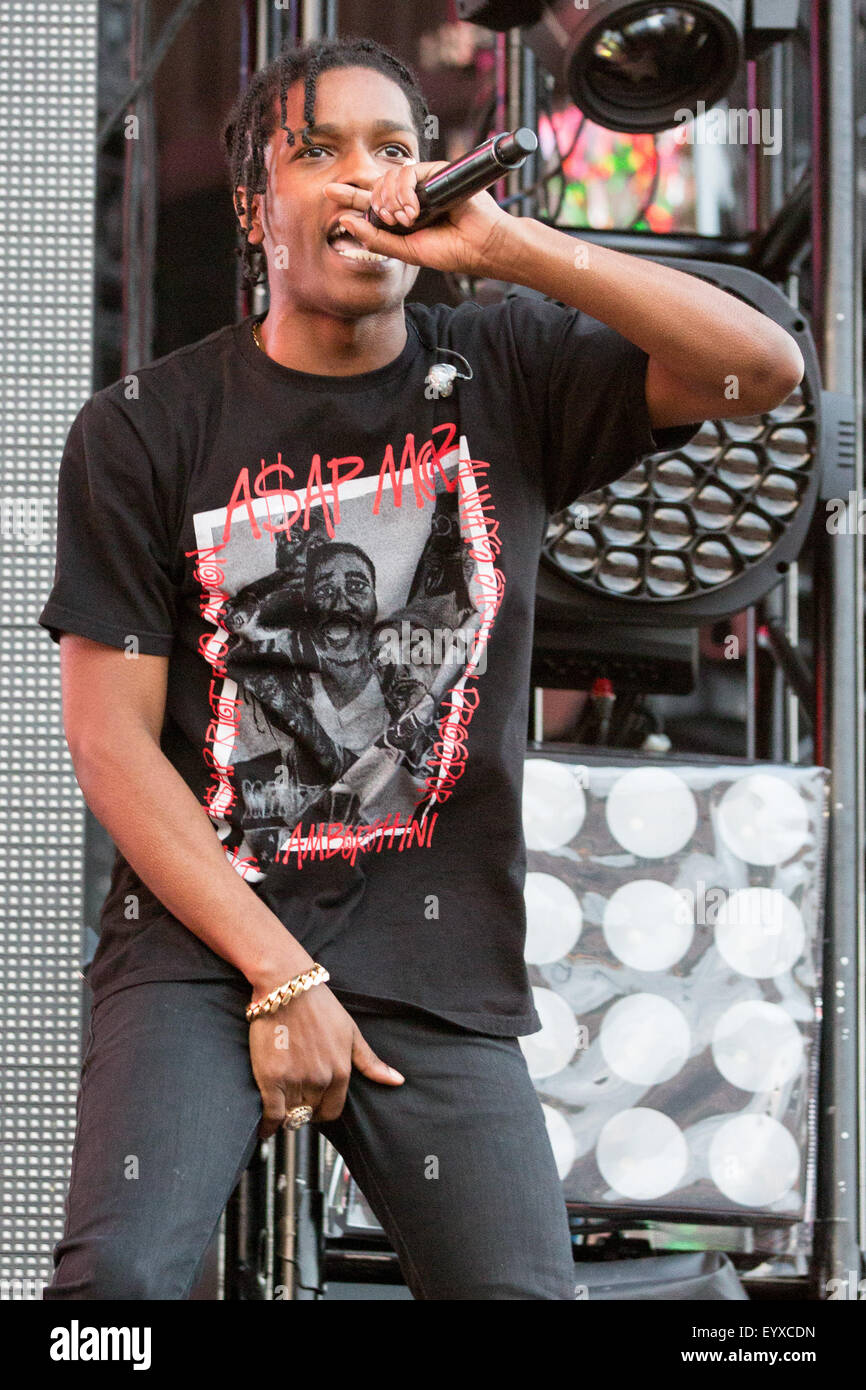 Chicago, Illinois, USA. 2nd Aug, 2015. Rapper ASAP ROCKY performs live ...