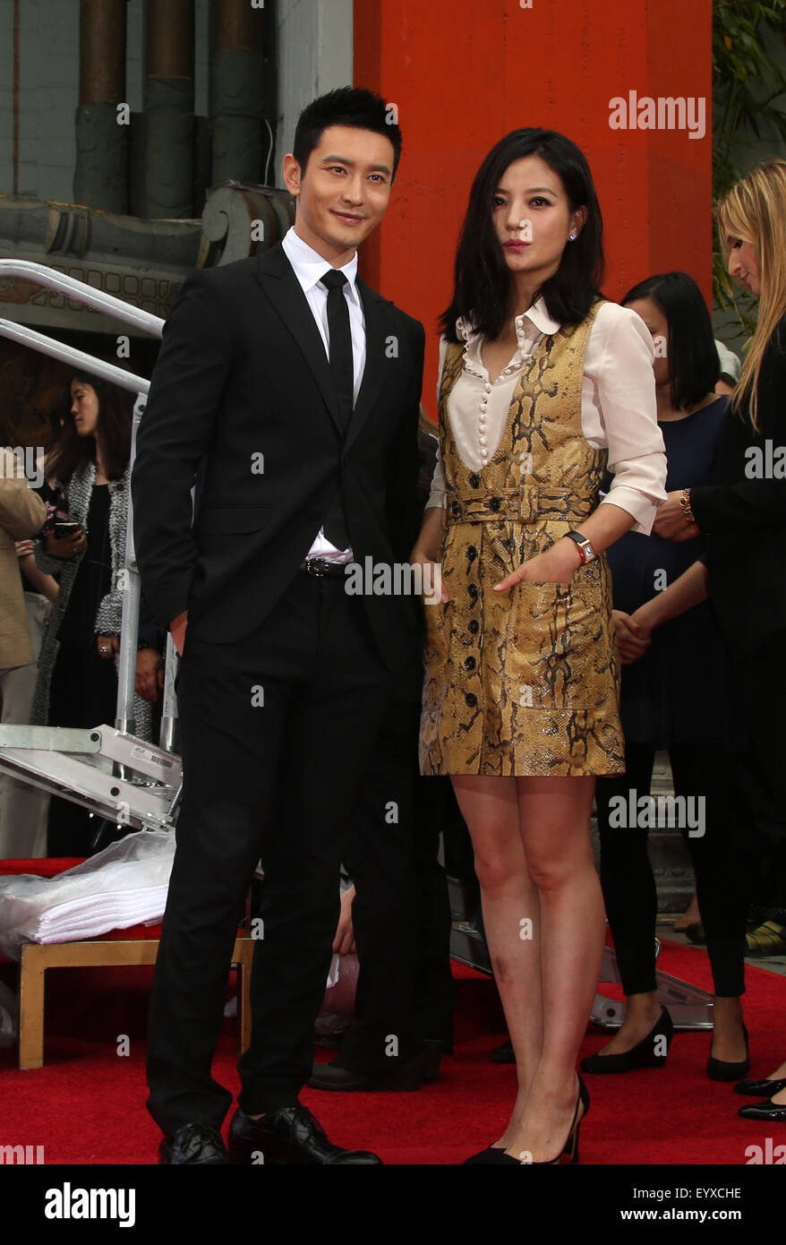 Hand Print/Birthday Bash Ceremony at the TCL Chinese Theatre IMAX Featuring: Huang Xiaoming ...