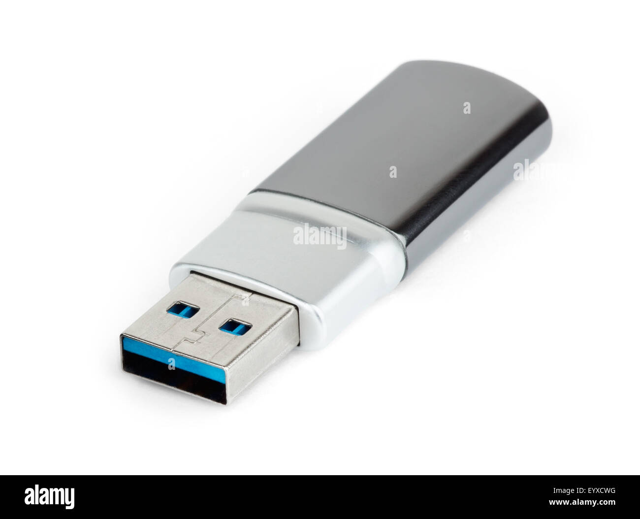USB flash memory on white background Stock Photo - Alamy