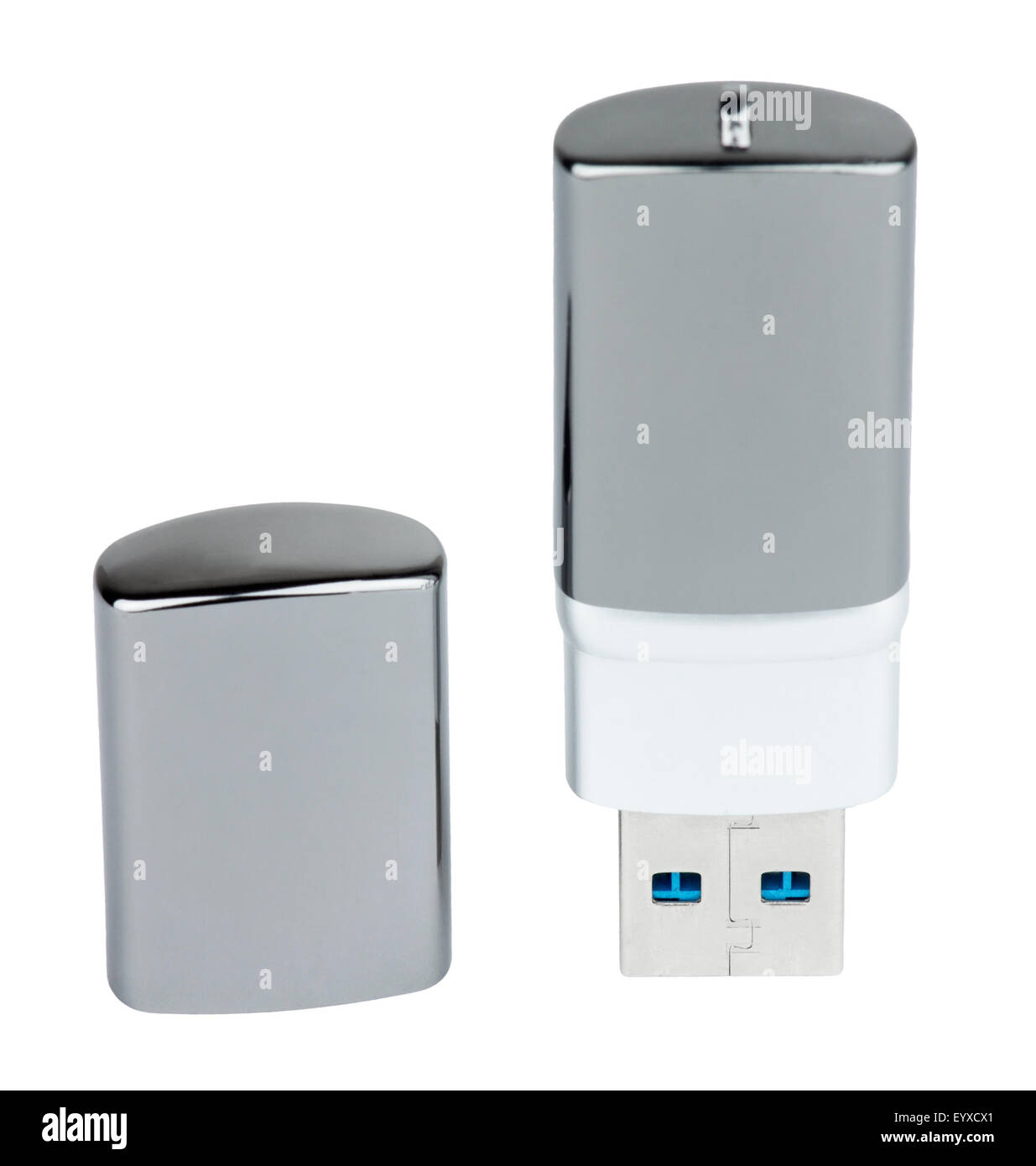 USB flash memory on white background Stock Photo - Alamy