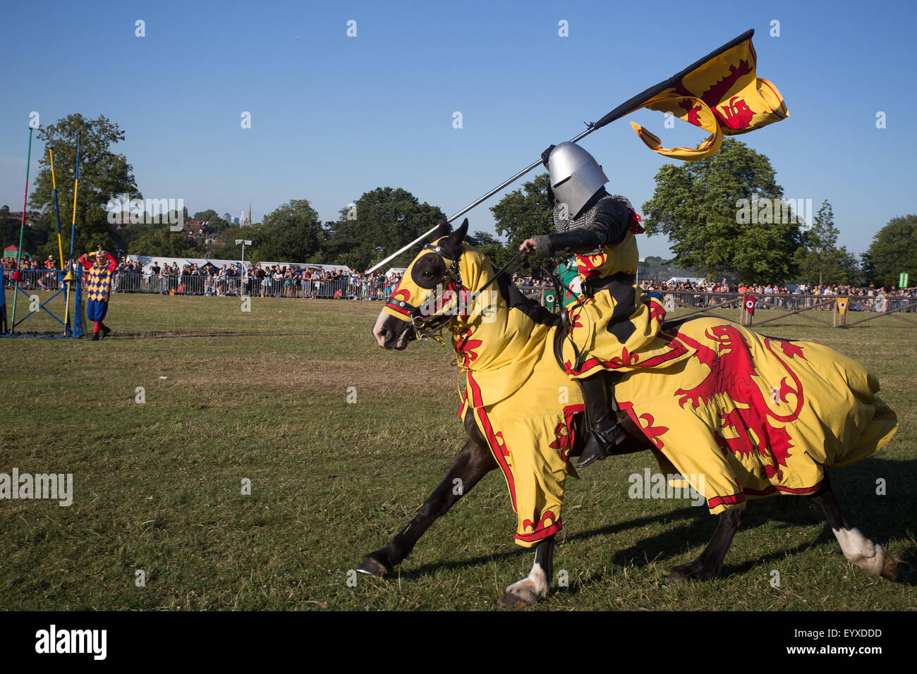 Medieval knights jousting competition Lambeth Country show Brockwell ...