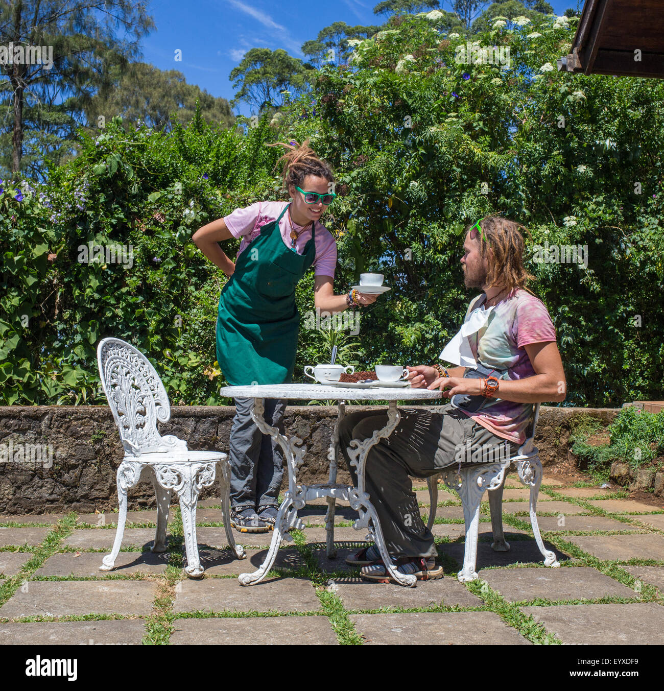 Cup with tea on table Stock Photo - Alamy