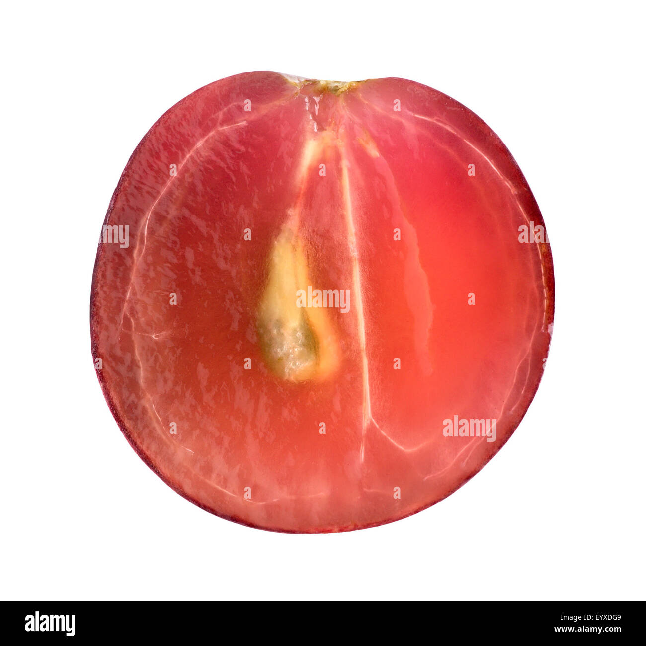 Slice grape on white background Stock Photo - Alamy
