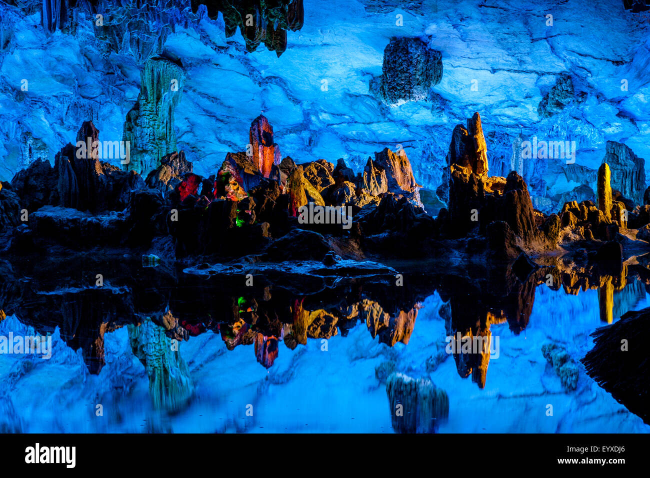 Reed Flute Cave, Guilin, Guangxi Province, China Stock Photo - Alamy