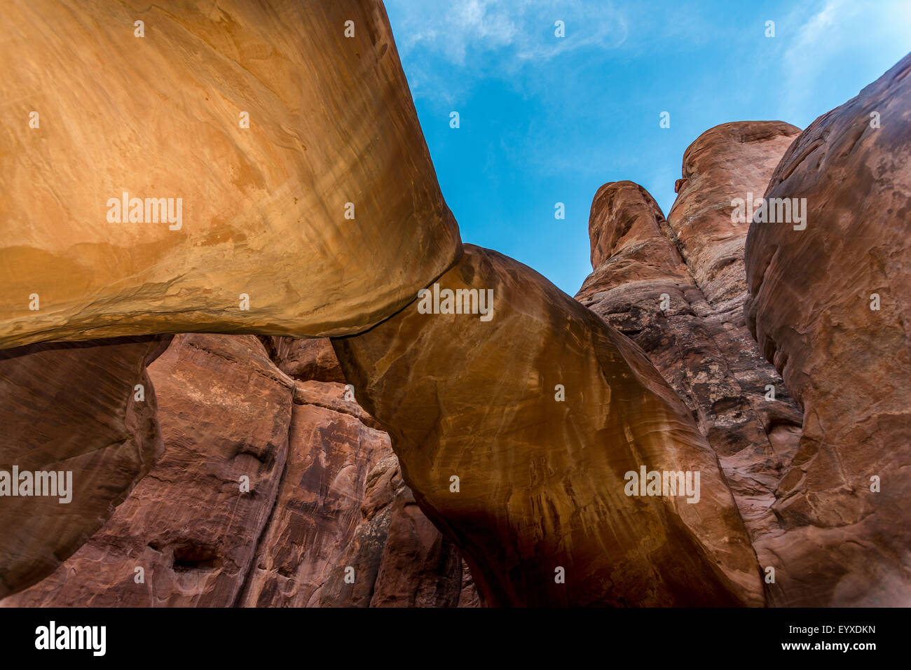 Sand Dune Arch and Fins Stock Photo - Alamy