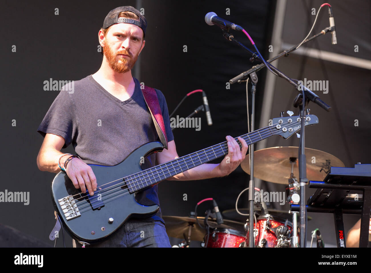 Chicago, Illinois, USA. 2nd Aug, 2015. Bassist TOMMY PUTNAM of Moon ...