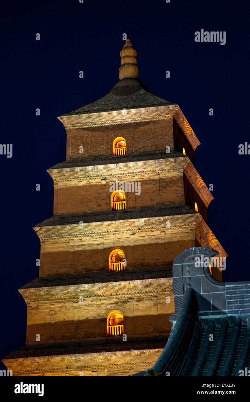 Big Wild Goose Pagoda, Xi'an, Shaanxi Province, China Stock Photo - Alamy