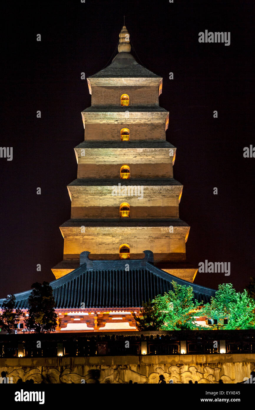 Big Wild Goose Pagoda, Xi'an, Shaanxi Province, China Stock Photo - Alamy