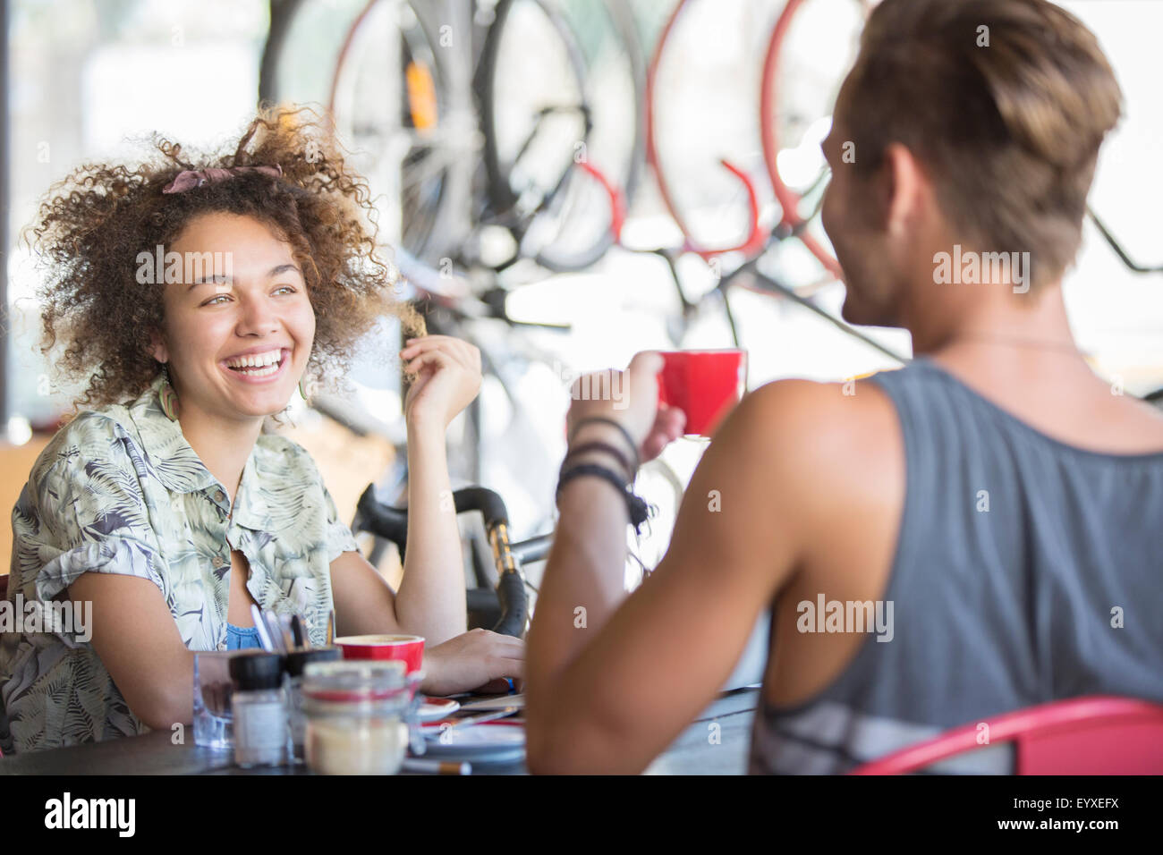 African talking coffee shop hi-res stock photography and images - Alamy