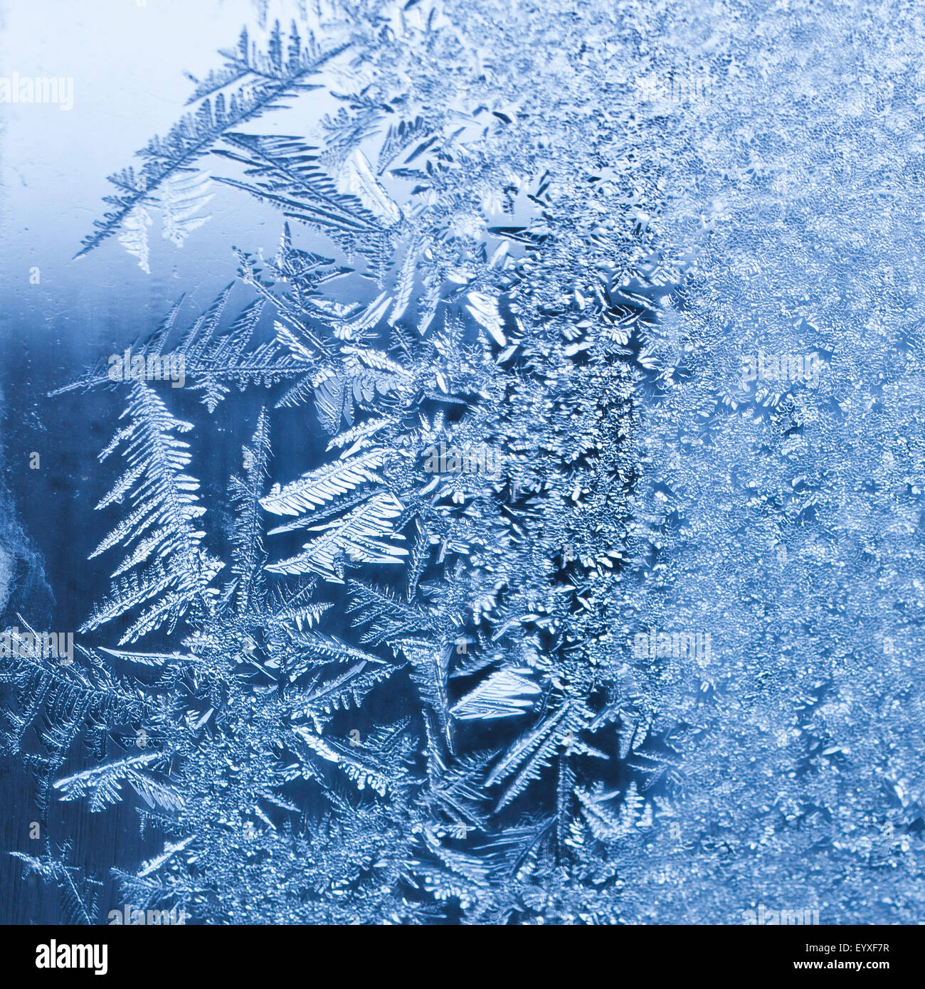 Frosty winter background photo of ice buildup on a window Stock Photo ...