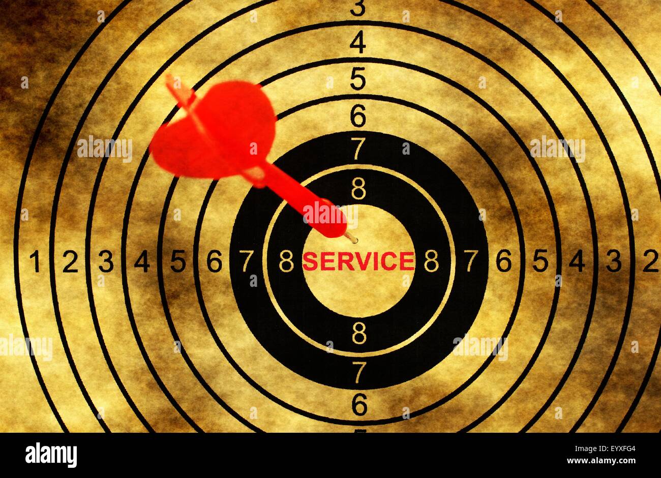 Service target on grunge background Stock Photo - Alamy