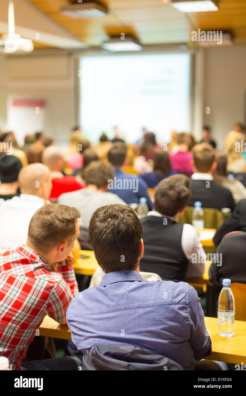 Workshop at university lecture hall Stock Photo - Alamy