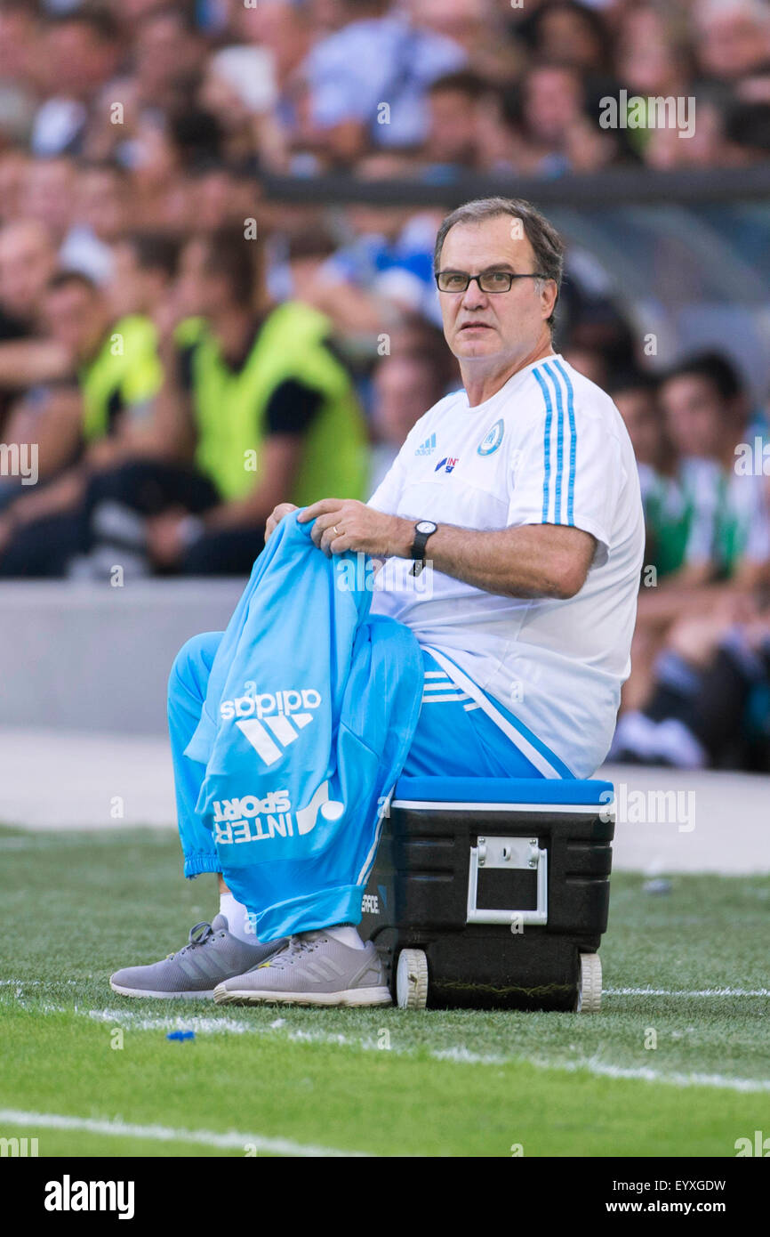 Marseille, France. 1st Aug, 2015. Marcelo Bielsa (Marseille) Football ...