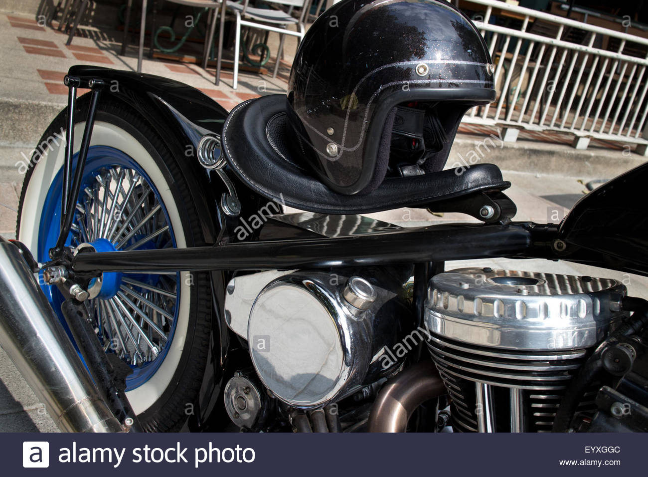Chrome Motorcycle Helmet Stock Photos & Chrome Motorcycle Helmet Stock ...