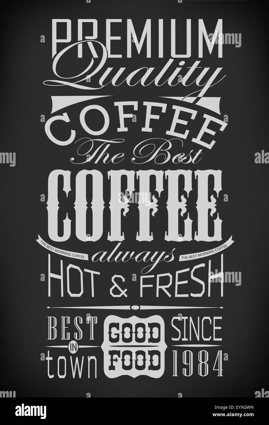 Bread black coffee Stock Vector Images - Alamy