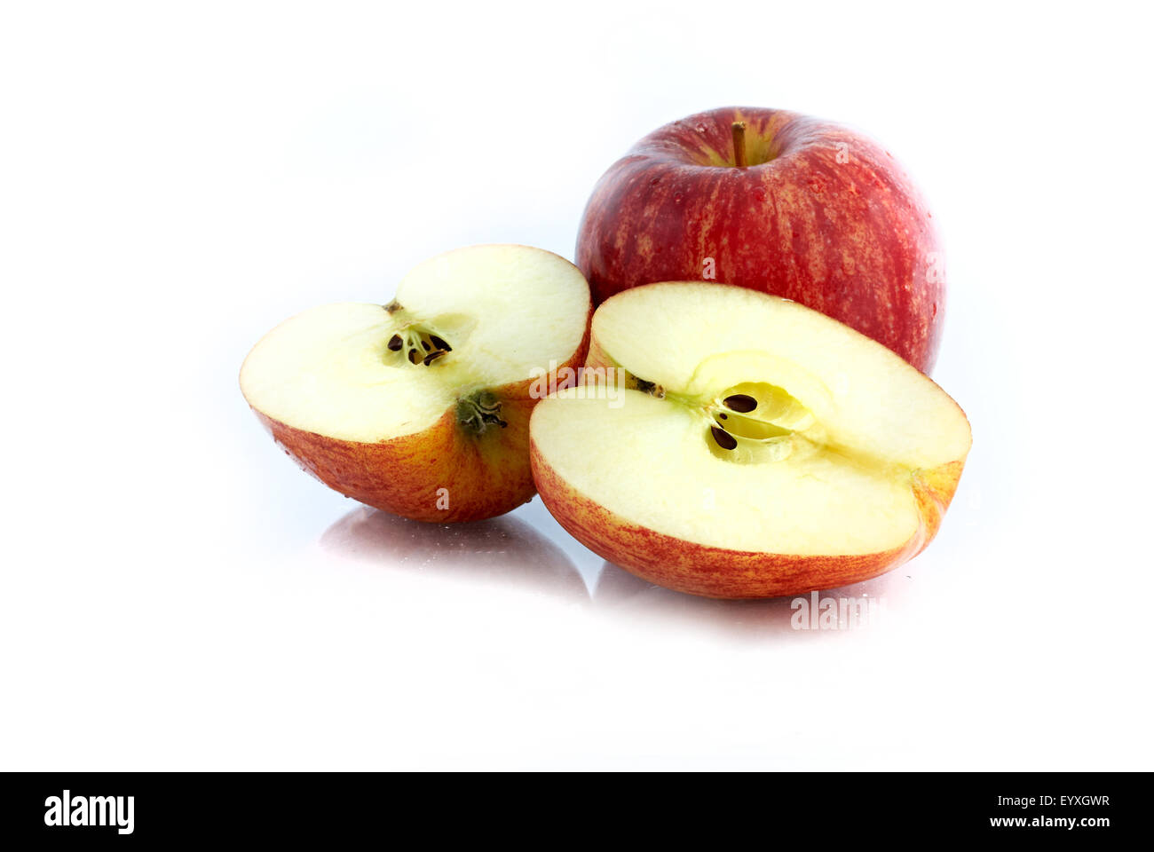 Red apple isolated on white background Stock Photo - Alamy