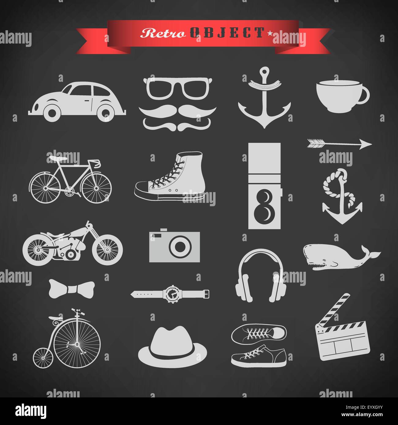 web, hipster plat icon Stock Vector Image & Art - Alamy