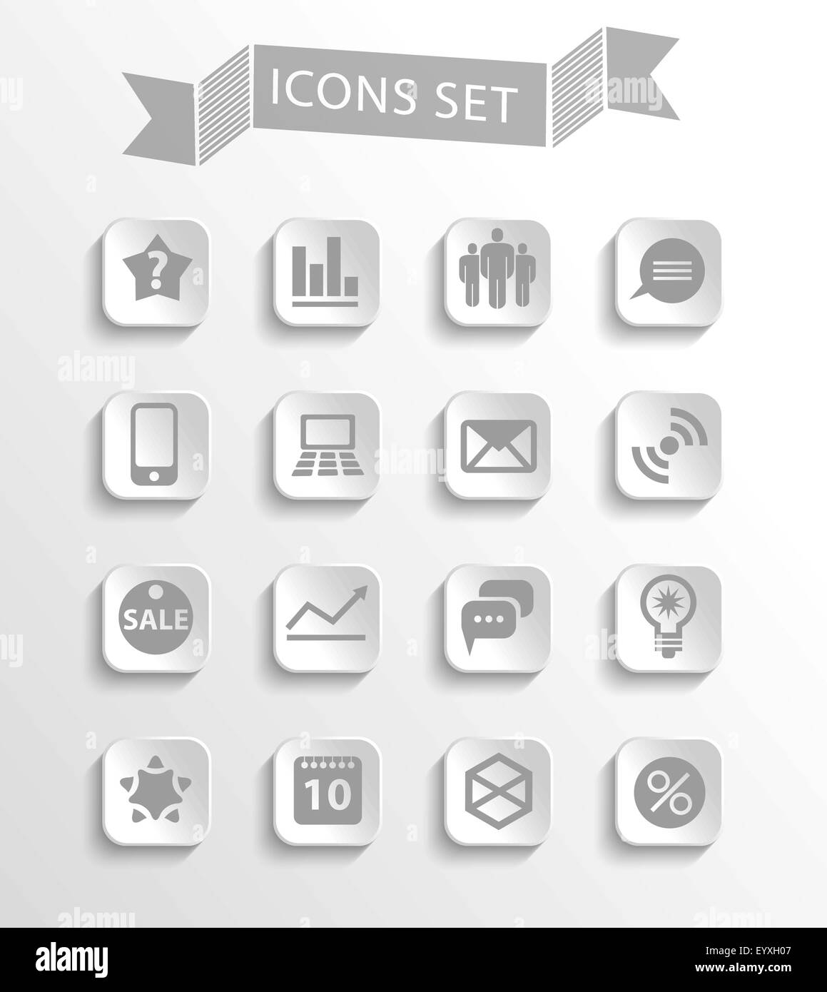 web, hipster plat icon Stock Vector Image & Art - Alamy