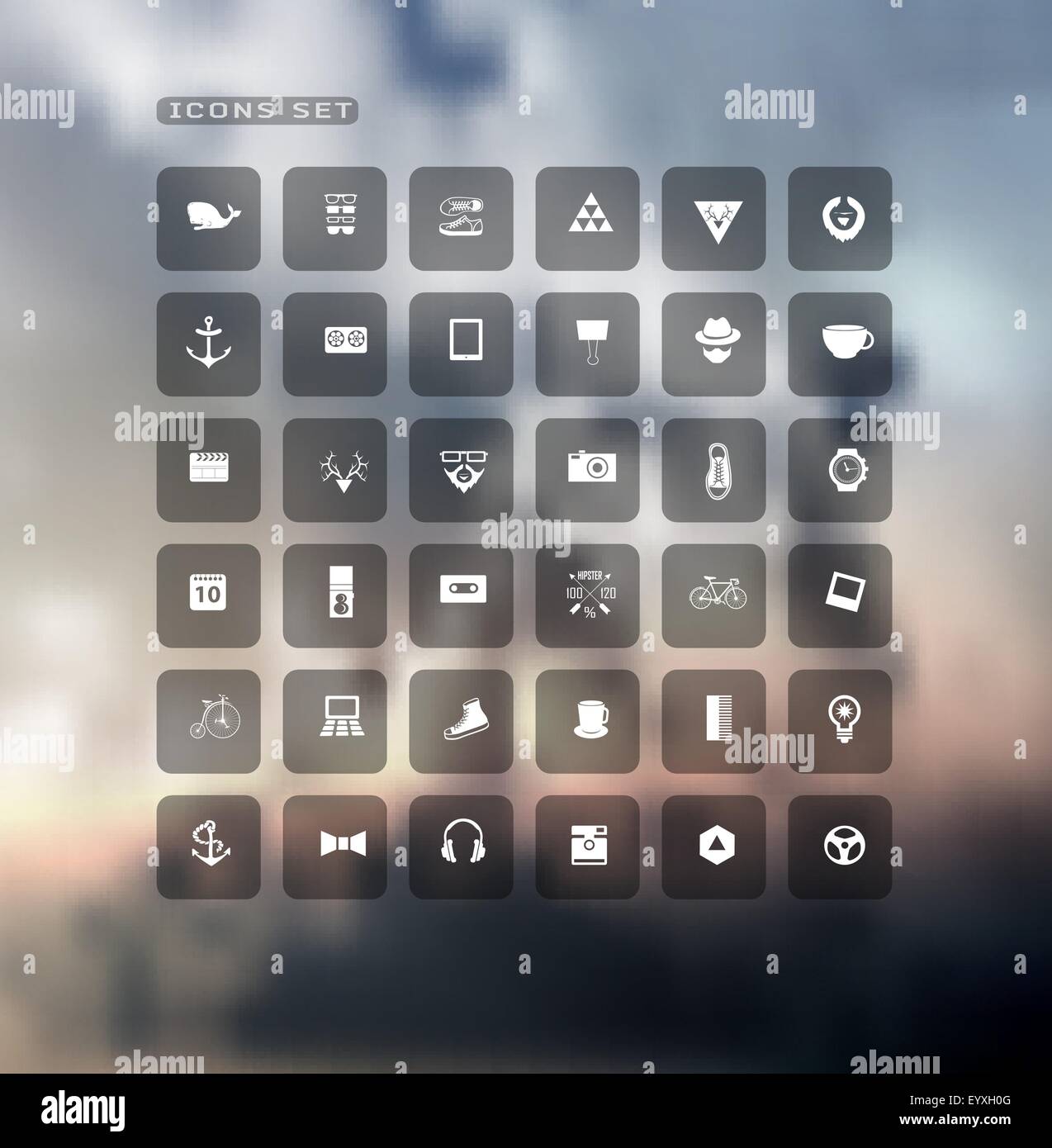 Set of web icons Stock Vector Image & Art - Alamy