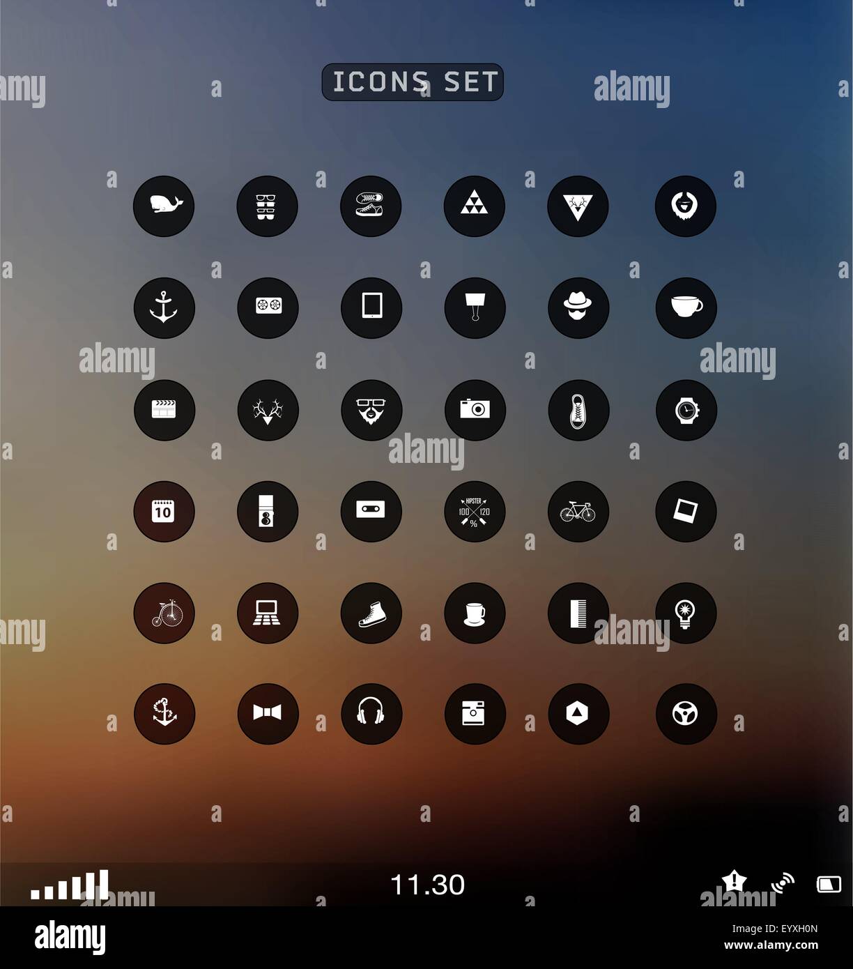 Set of web icons Stock Vector Image & Art - Alamy