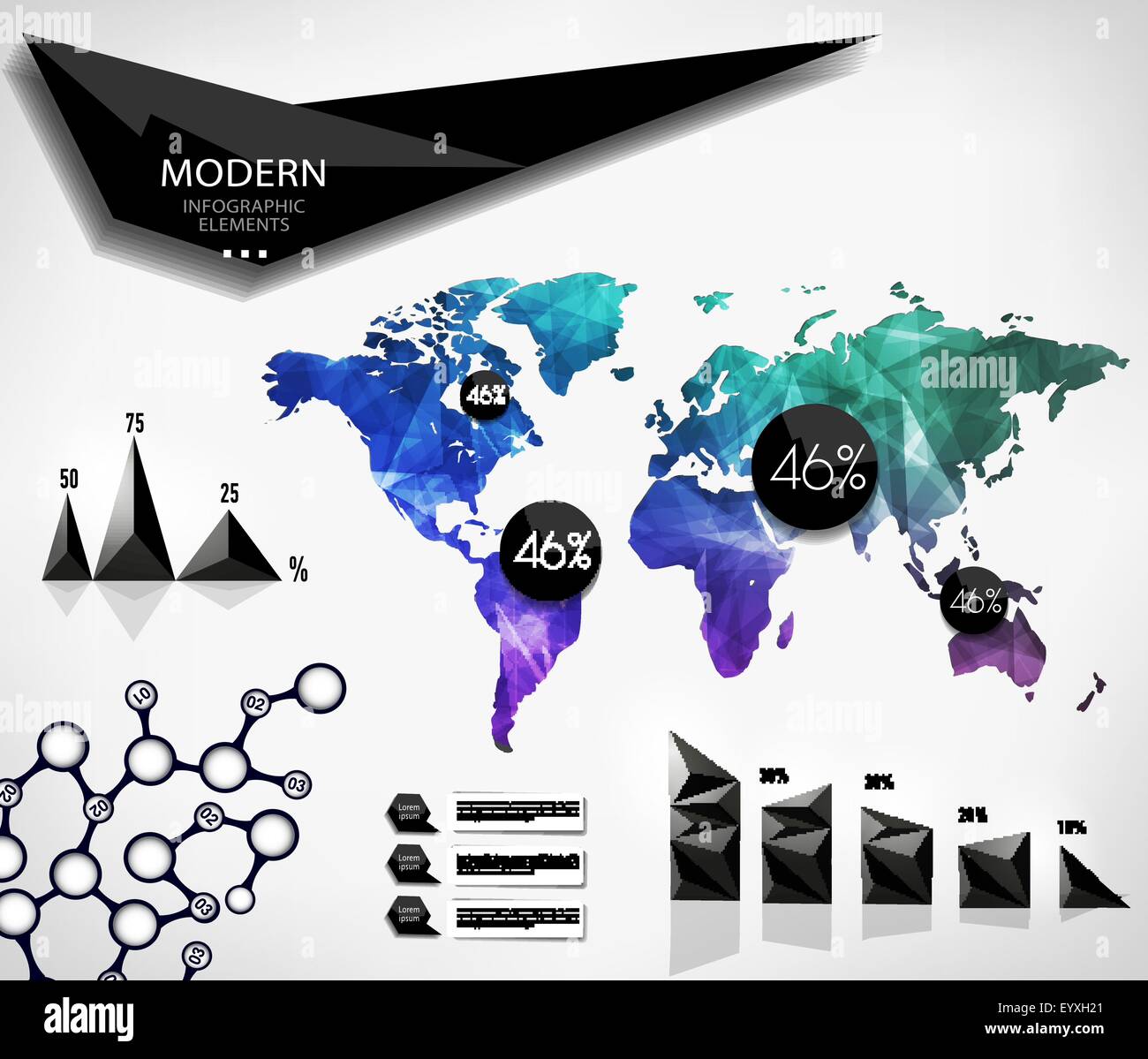 World map card Stock Vector Image & Art - Alamy
