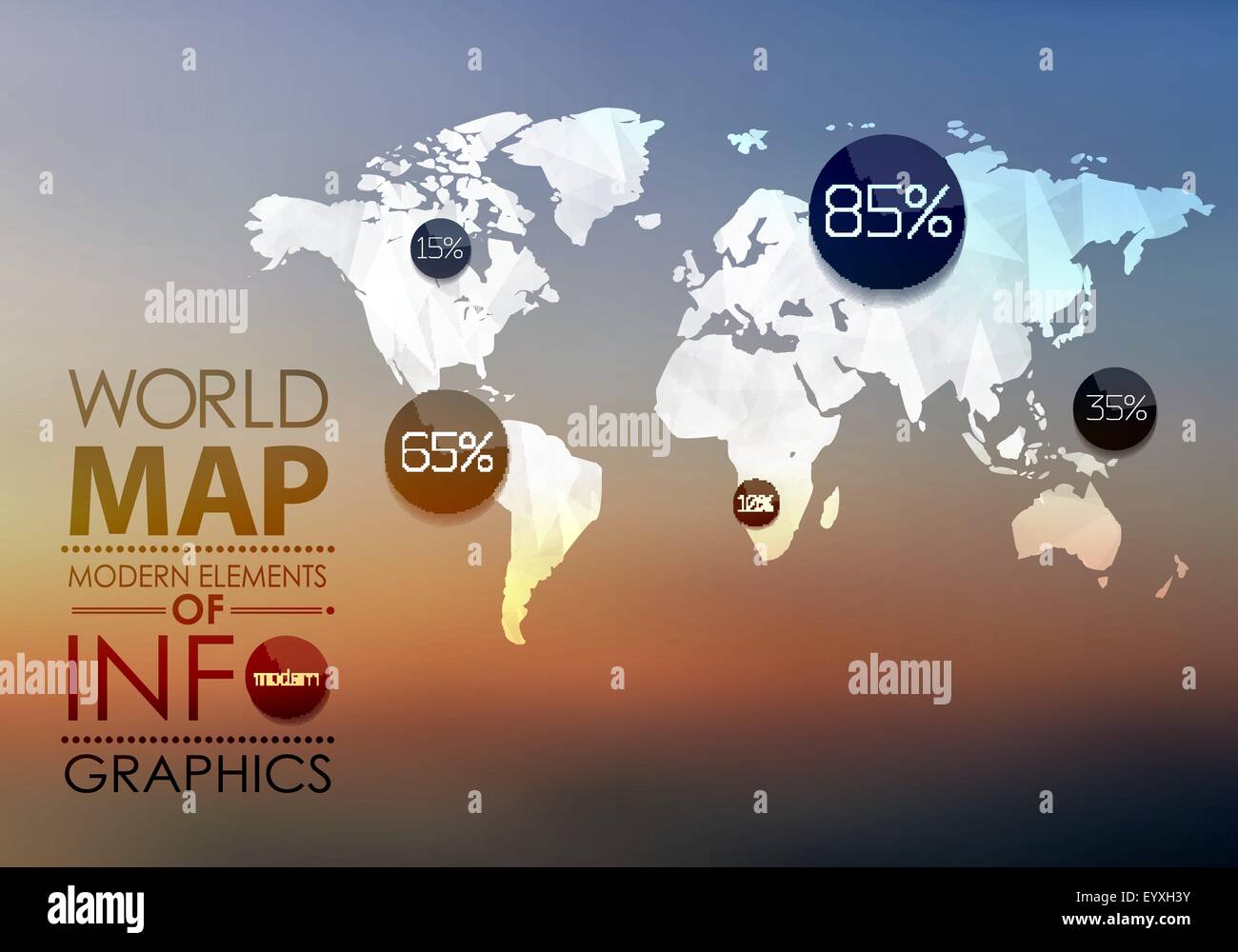 World Map and Information Graphics Stock Vector Image & Art - Alamy