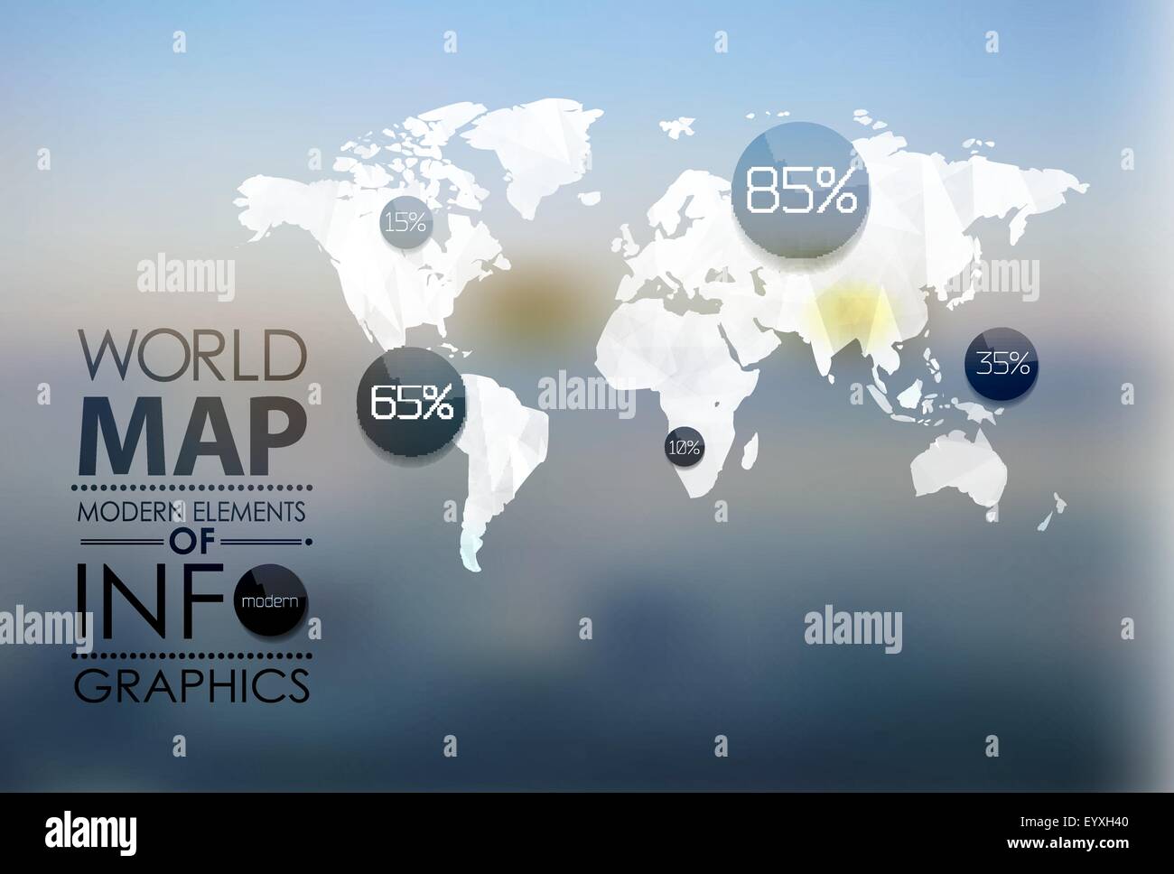 World Map and Information Graphics Stock Vector Image & Art - Alamy